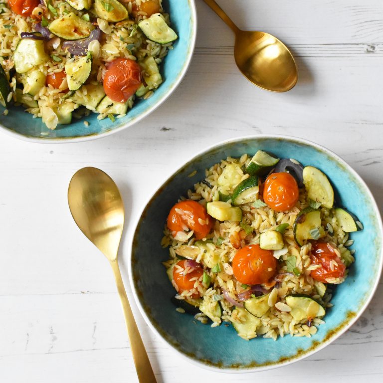 Recept Orzo met courgette en cherry tomaten - Anne Travel Foodie