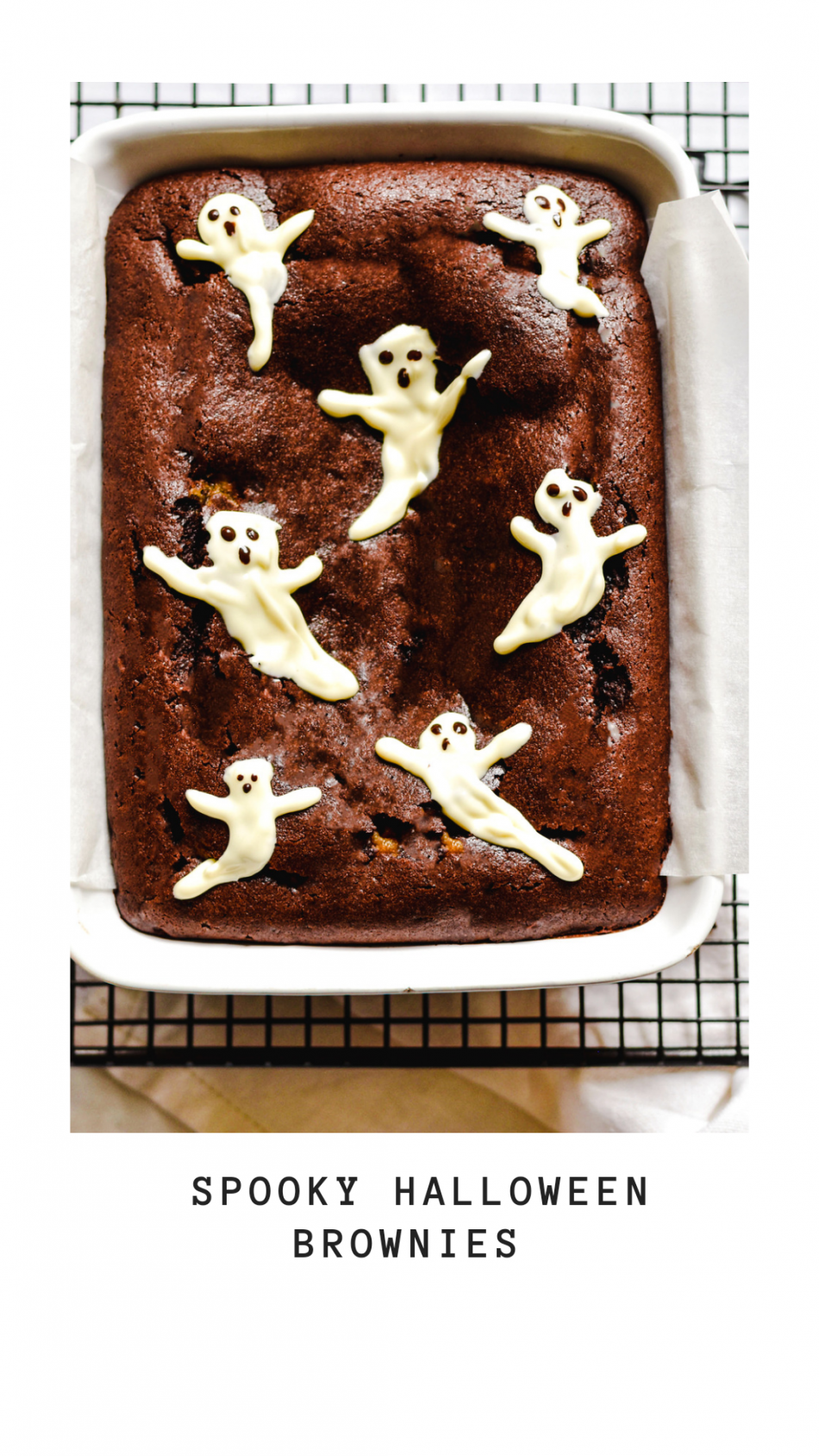 Spooky Halloween Brownies - Anne Travel Foodie