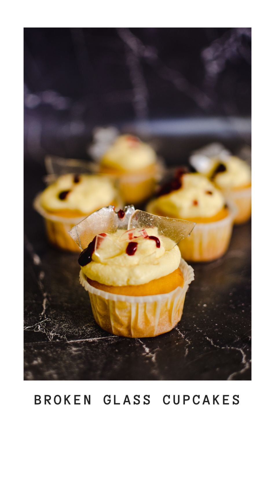 Broken Glass Cupcakes - Anne Travel Foodie