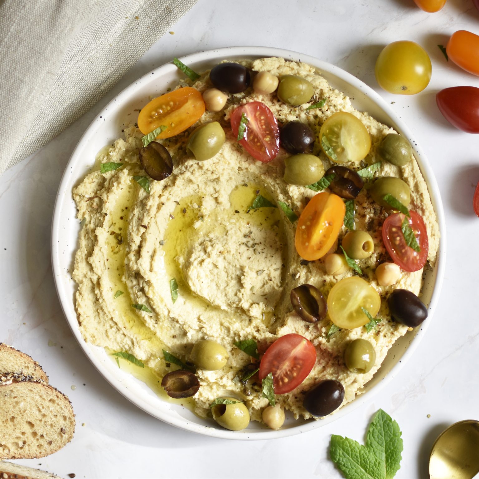Homemade Loaded Hummus - Anne Travel Foodie
