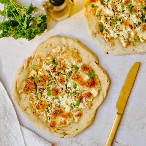 Manakish, Middle Eastern Flatbread with cheese - Anne Travel Foodie