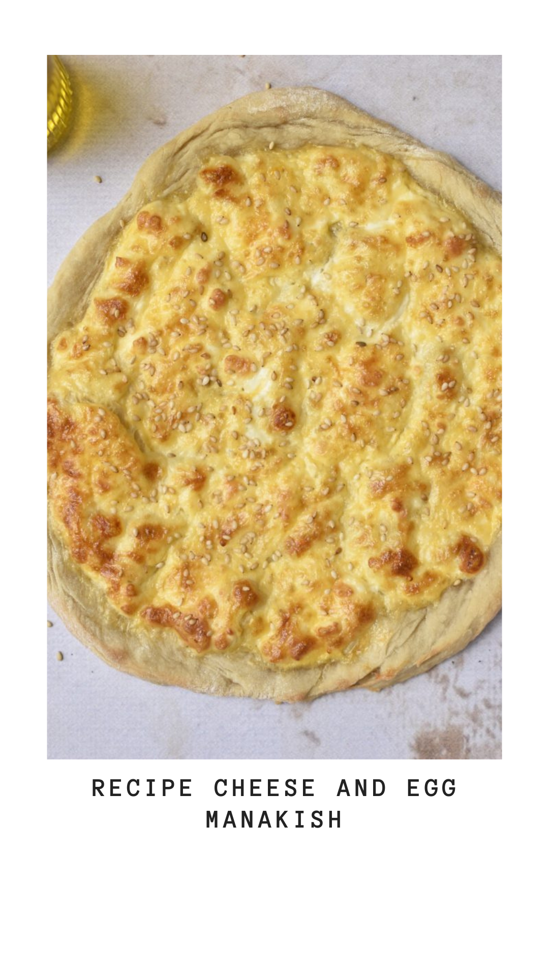 Cheese and Egg Manakish - Anne Travel Foodie